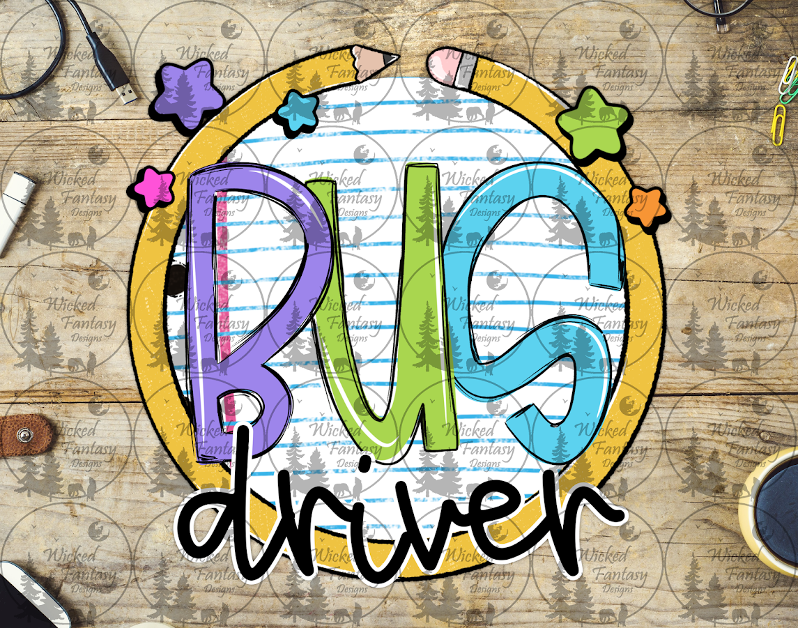 UVDTF Bus Driver – Wicked Fantasy Designs