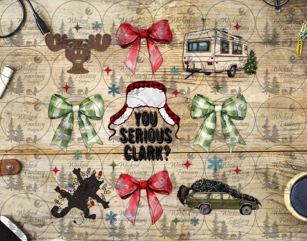 UVDTF You Serious Clark and Bows 6x7" Element – Wicked Fantasy Designs