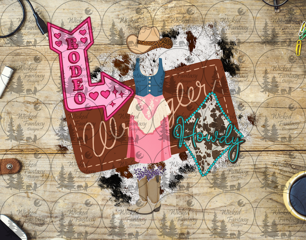 UVDTF Retro Rodeo Collage – Wicked Fantasy Designs