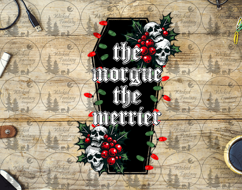 UVDTF The Morgue the Merrier Goth Christmas – Wicked Fantasy Designs